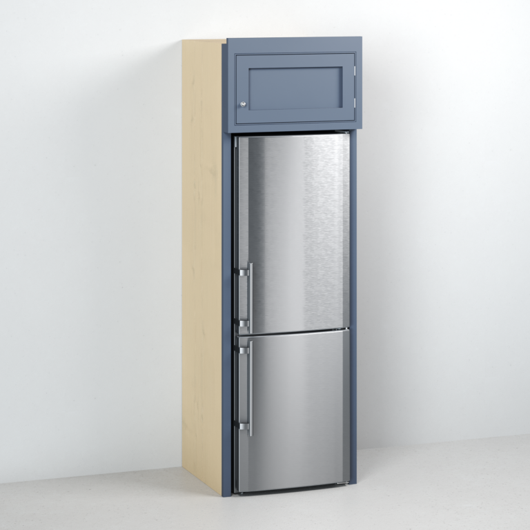 Fridge Freezer Cabinet With Recess For Appliance Door - Woodchester ...