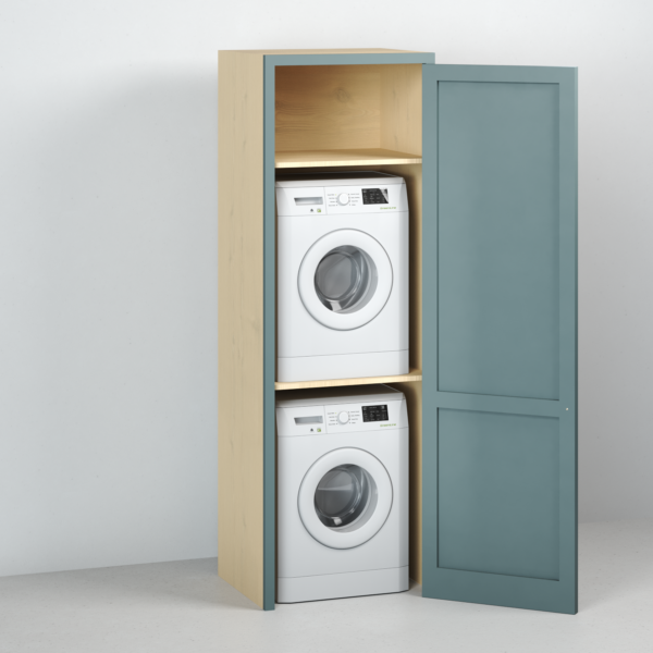 Washing Machine And Dryer Cabinet - Woodchester Cabinet Makers